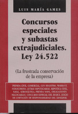 Librería Especializada Olejnik: CONCURSOS ESPECIALES Y SUBASTAS EXTRAJUDICIALES (LA FRUSTRADA ...