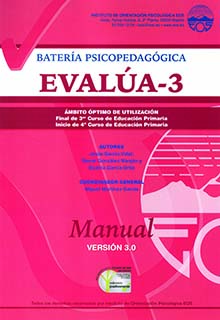 Librería Especializada Olejnik: BATERIA PSICOPEDAGOGICA EVALUA-3 (MANUAL+CUADERNILLO) VERSION 3.0